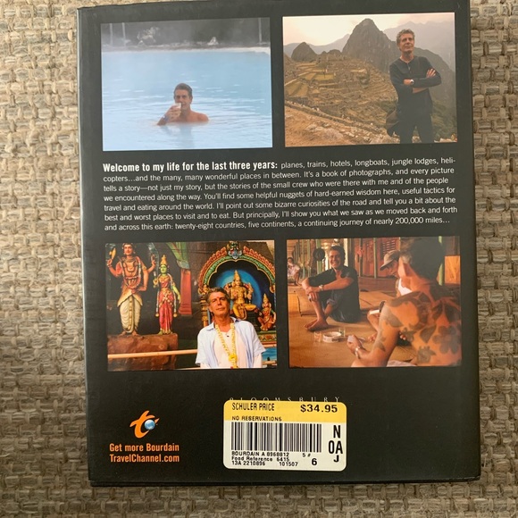 Other | Anthony Bourdain No Reservations Book | Poshmark